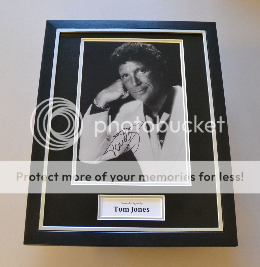 Sir Tom Jones Signed Framed 16x12 Photo Autograph Music Memorabilia ...