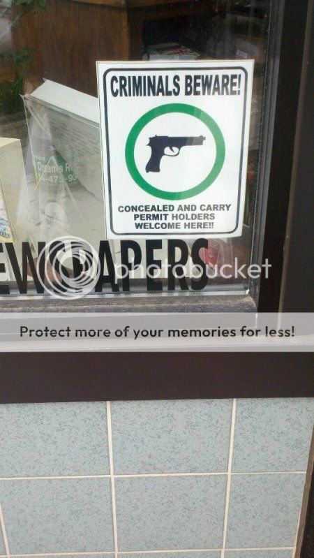 Gun signage